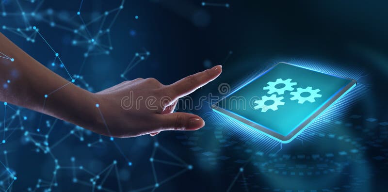 Business, Technology, Internet and Network Concept. Automation Software ...