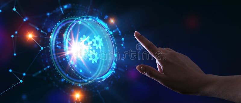 Business, Technology, Internet and Network Concept. Automation Software ...