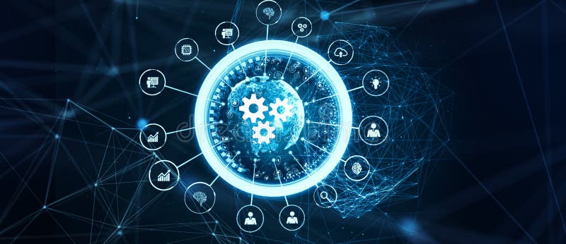 Business, Technology, Internet and Network Concept. Automation Software ...