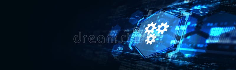 Business, Technology, Internet and Network Concept. Automation Software ...