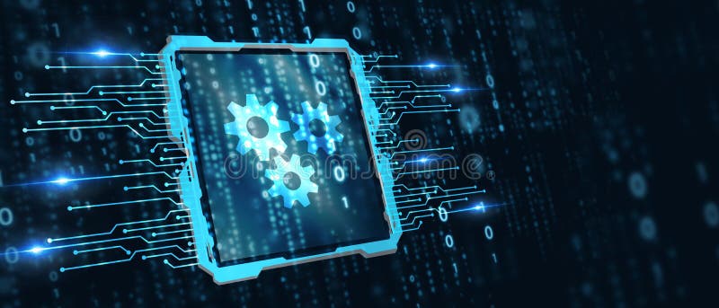 Business, Technology, Internet and Network Concept. Automation Software ...