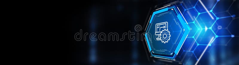 Business, Technology, Internet and Network Concept. Automation Software ...