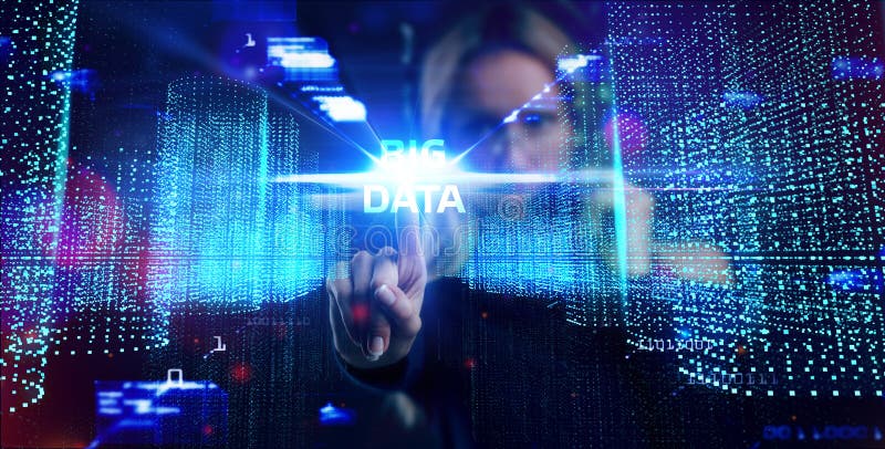 Business, Technology, Internet and Network Concept. Big Data Internet ...