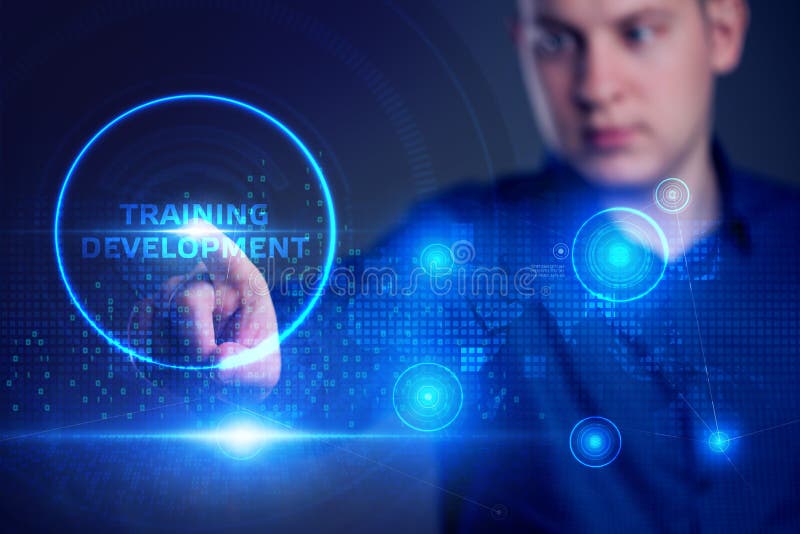 Business, Technology, Internet and Network Concept. Coaching Mentoring Education Business ...