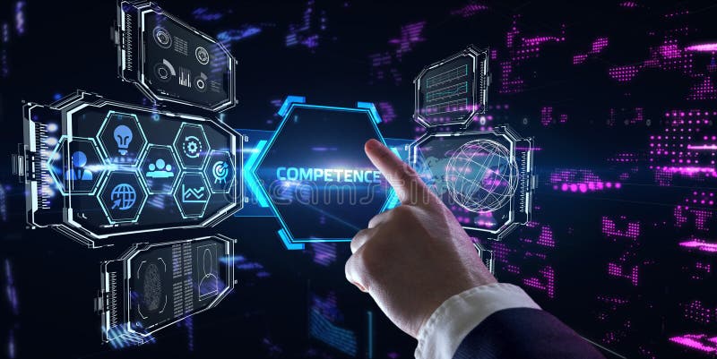 Business, Technology, Internet and Network Concept. Competence Skill ...