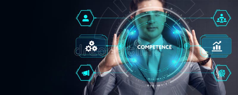 Business, Technology, Internet and Network Concept. Competence Skill ...