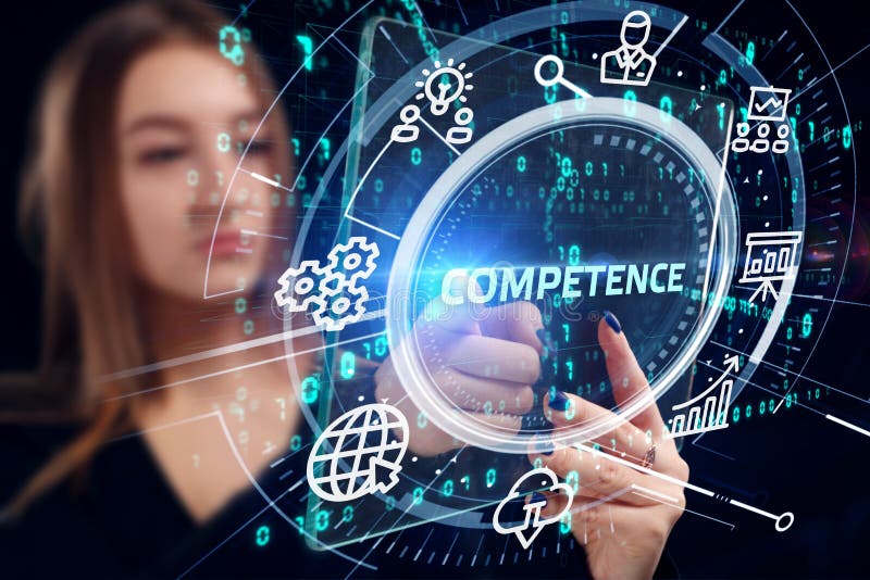 Business, Technology, Internet and Network Concept. Competence Skill ...