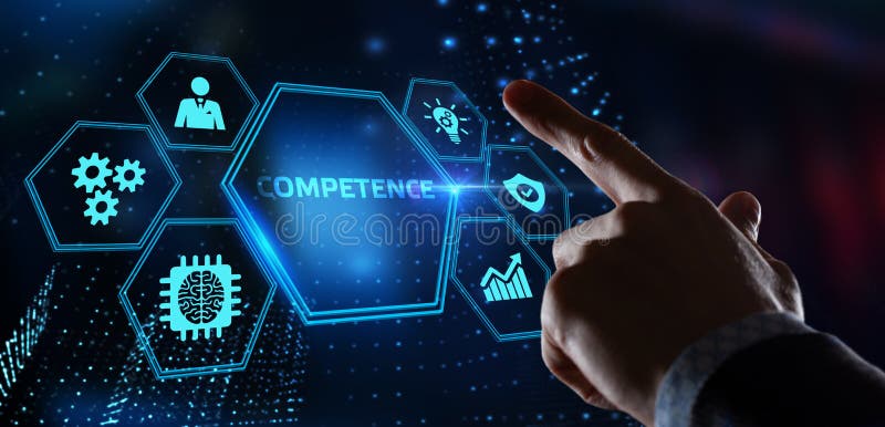 Business, Technology, Internet and Network Concept. Competence Skill ...