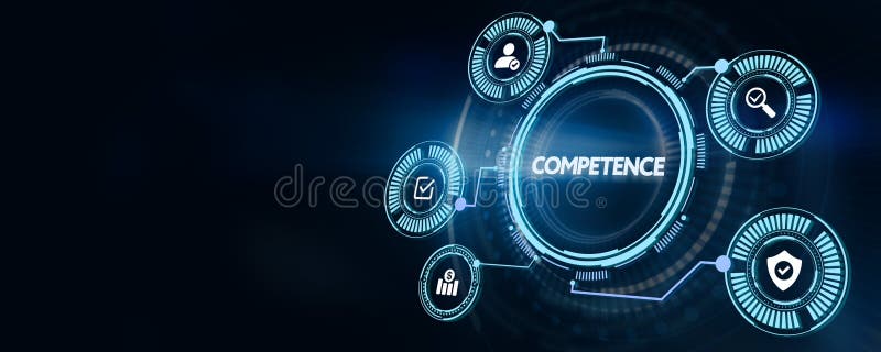 Business, Technology, Internet and Network Concept. Competence Skill ...