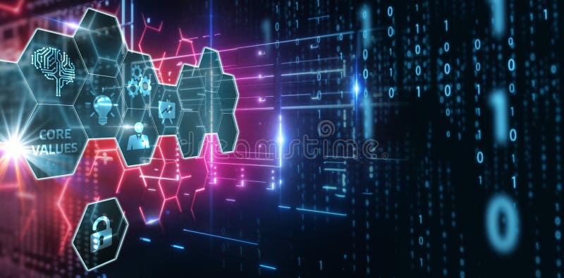 Business, Technology, Internet and Network Concept. Core Values ...