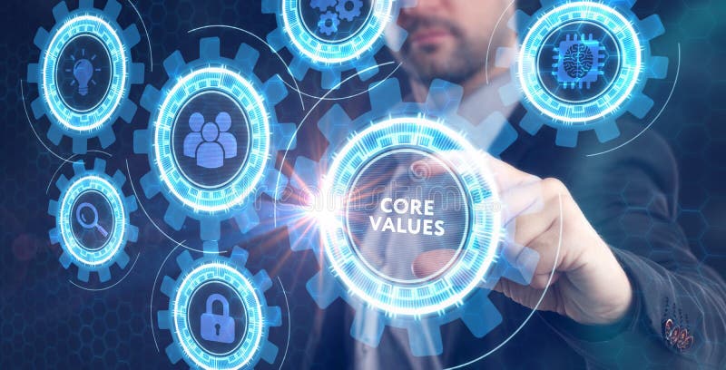Business, Technology, Internet and Network Concept. Core Values ...