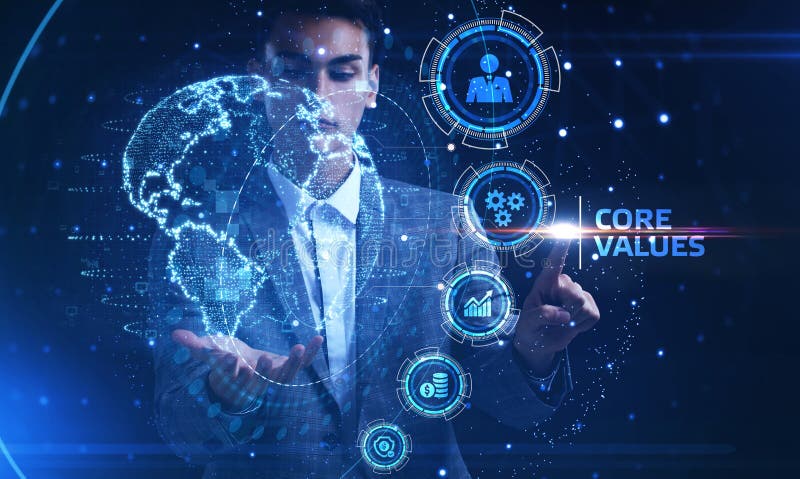 Business, Technology, Internet and Network Concept. Core Values ...