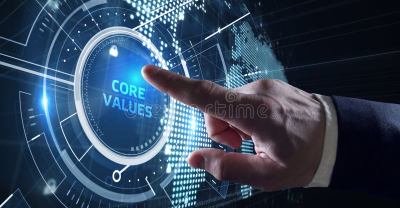 Business, Technology, Internet and Network Concept. Core Values ...