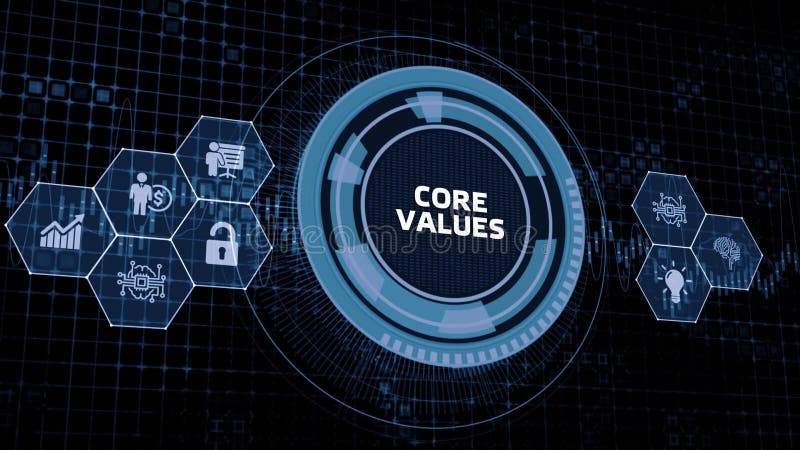 Business, Technology, Internet and Network Concept. Core Values ...