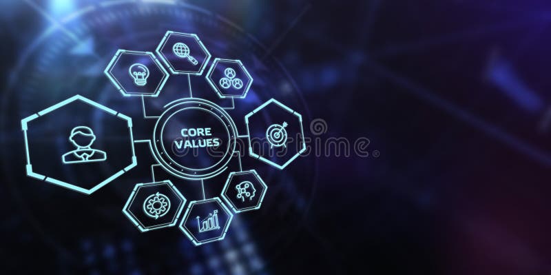Business, Technology, Internet and Network Concept. Core Values ...