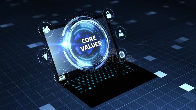 Business, Technology, Internet and Network Concept. Core Values ...