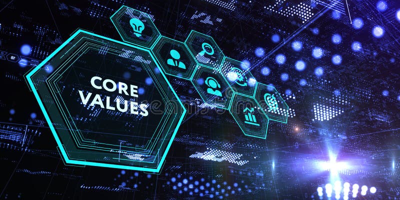 Business, Technology, Internet and Network Concept. Core Values ...