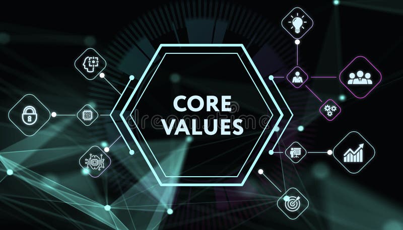 Business, Technology, Internet and Network Concept. Core Values ...