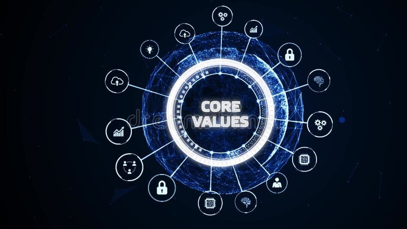 Business, Technology, Internet and Network Concept. Core Values ...