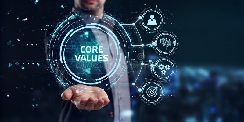 Business, Technology, Internet and Network Concept. Core Values ...