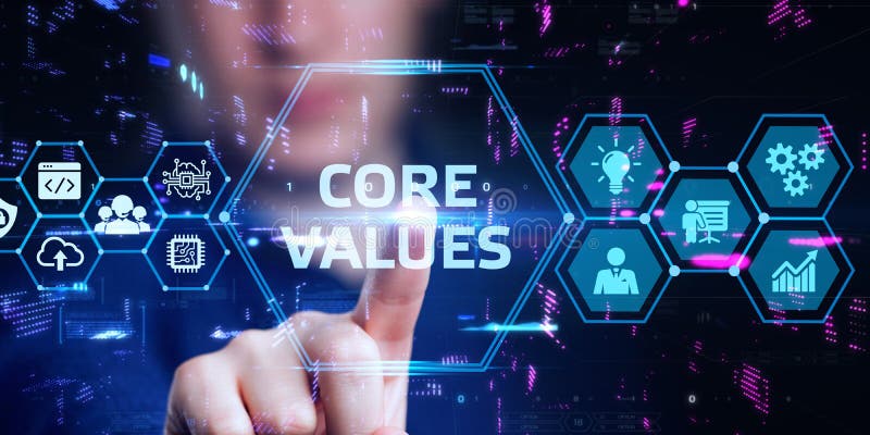 Business, Technology, Internet and Network Concept. Core Values ...