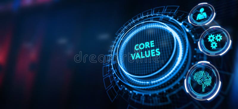 Business, Technology, Internet and Network Concept. Core Values ...