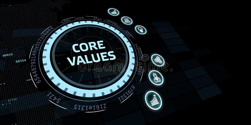 Business, Technology, Internet and Network Concept. Core Values ...