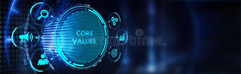 Business, Technology, Internet and Network Concept. Core Values ...