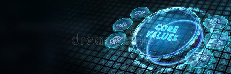Business, Technology, Internet and Network Concept. Core Values ...