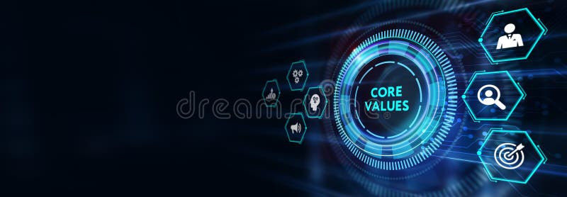 Business, Technology, Internet and Network Concept. Core Values ...