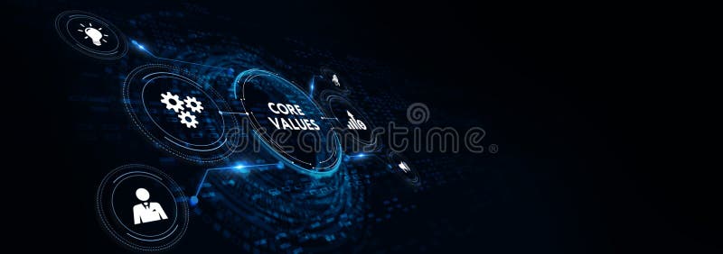 Business, Technology, Internet and Network Concept. Core Values ...