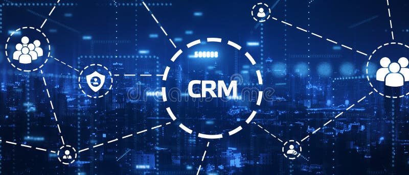 Business, Technology, Internet and Network Concept. CRM Customer ...