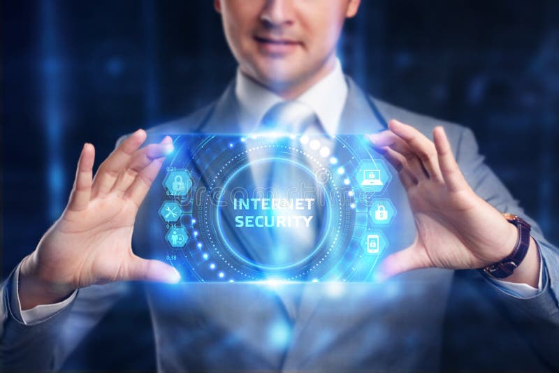 Business, Technology, Internet and Network Concept. Cyber Security Data ...