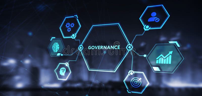 Internet Governance.Illustration. Stock Illustration - Illustration of ...