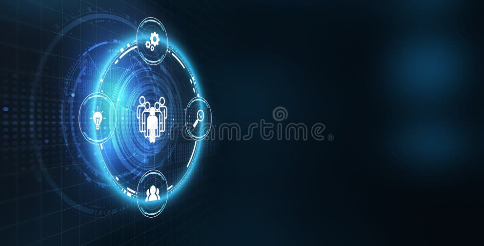 Business, Technology, Internet and Network Concept. Human Resources HR ...