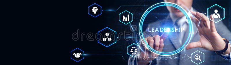 Business, Technology, Internet and Network Concept. Leadership Business ...