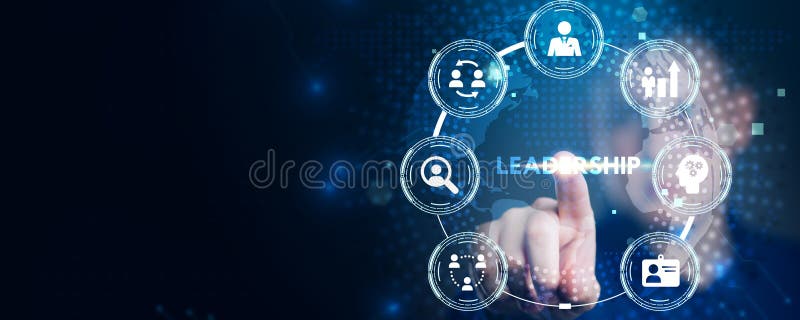 Business, Technology, Internet and Network Concept. Leadership Business ...