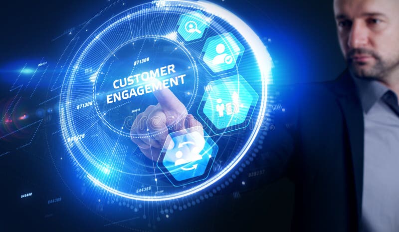 Business, Technology, Internet and Network Concept. Shows the ...