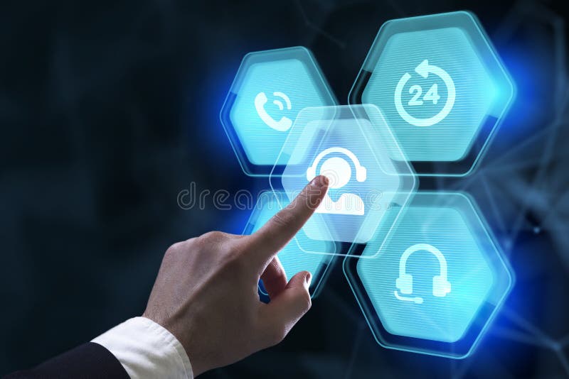 Business, Technology, Internet and Network Concept. Technical Support ...