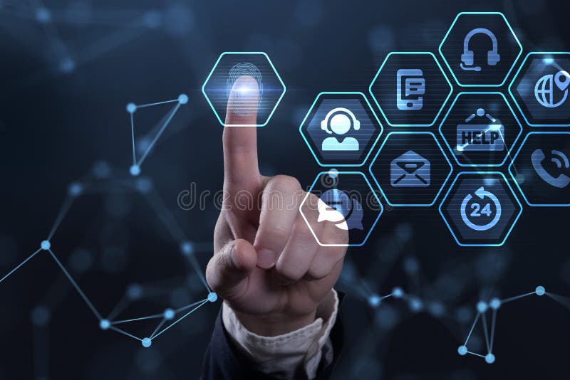 Business, Technology, Internet and Network Concept. Technical Support ...