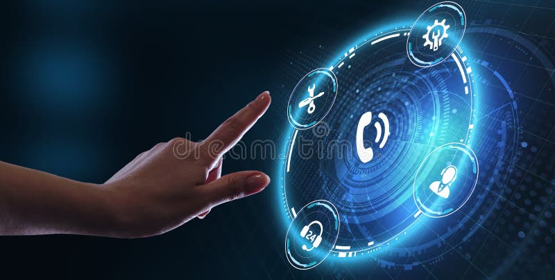 Business, Technology, Internet and Network Concept. Technical Support ...