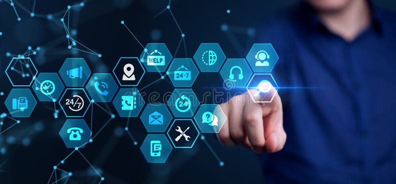 Business, Technology, Internet and Network Concept. Technical Support ...