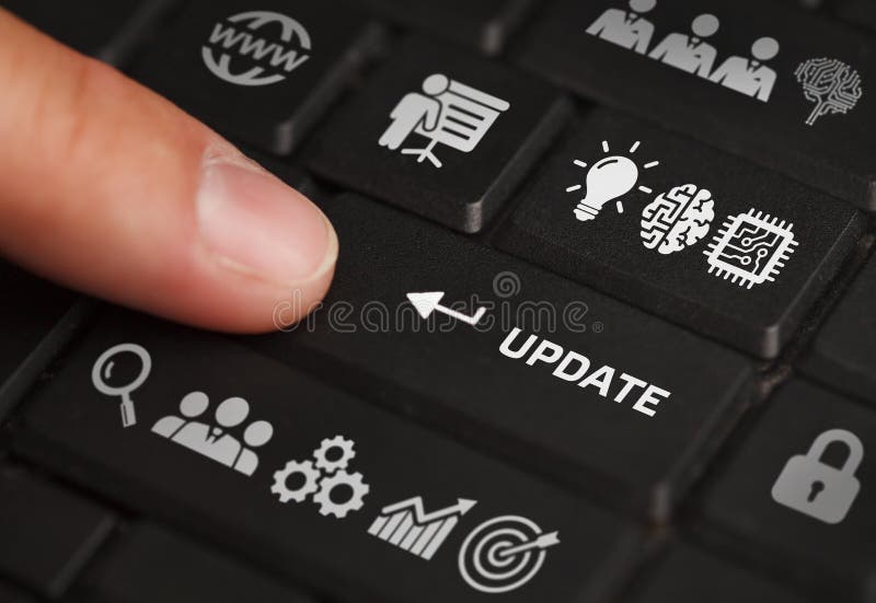 Business, Technology, Internet and Network Concept. Update Software ...