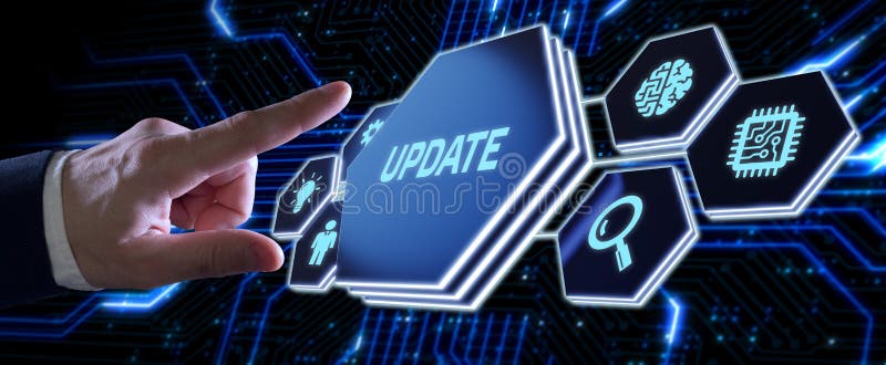 Business, Technology, Internet and Network Concept. Update Software ...
