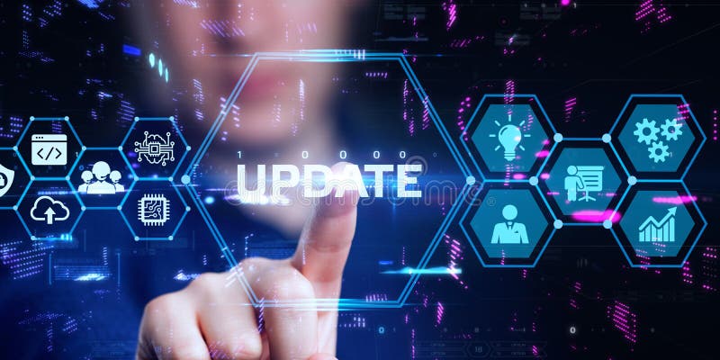 Business, Technology, Internet and Network Concept. Update Software ...