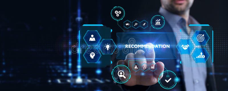 Recommendation word cloud stock image. Image of brand - 88649745