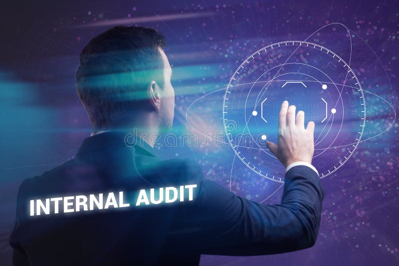 Business, Technology, Internet and Network Concept. Young Businessman ...