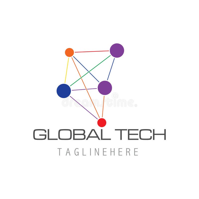 Business Technology Logo Template Stock Vector - Illustration of ...