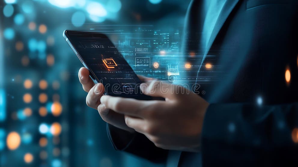 Business Technology Mobile Phone Data Analysis Digital Transformation ...