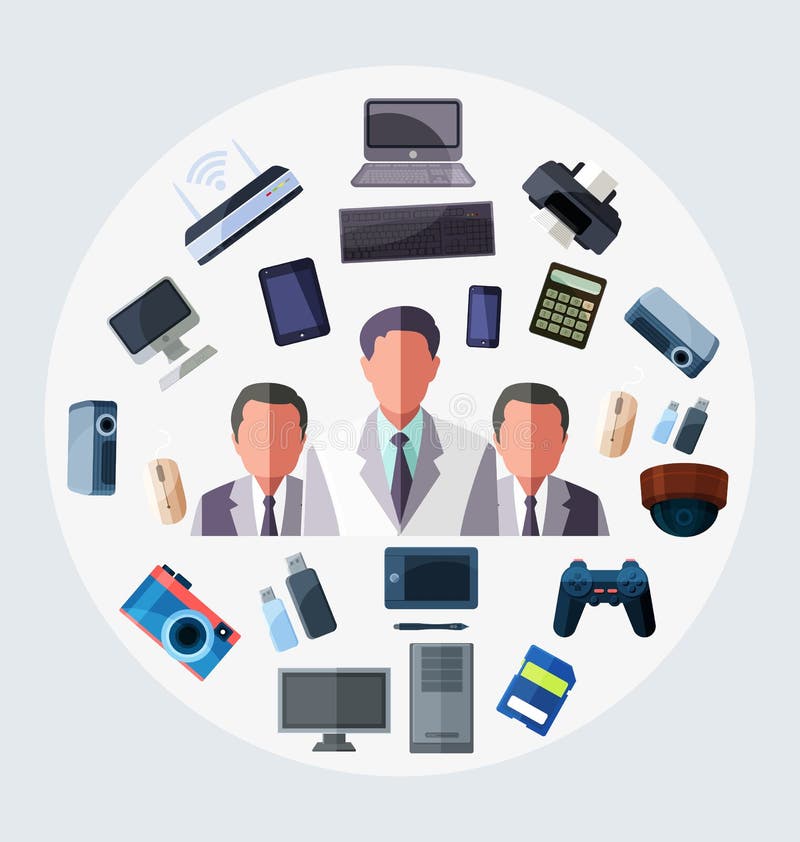 Business technology tool stock illustration. Illustration of security ...